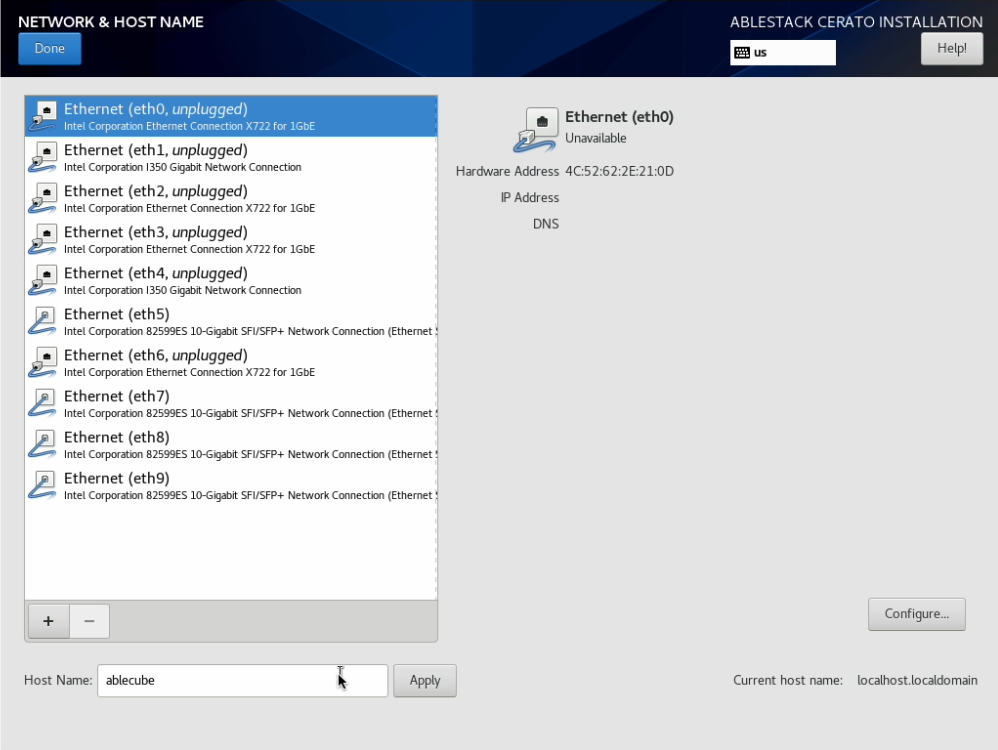 Cube 설치 가이드 - ABLESTACK Online Docs